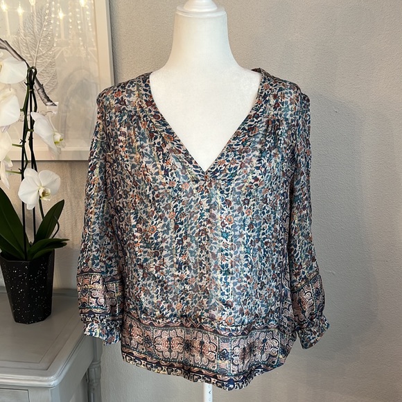 Joie | Tops | Joie Silk Floral Blouse | Poshmark